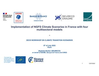 OECD Workshop “Climate transition scenarios: integrating models into ...