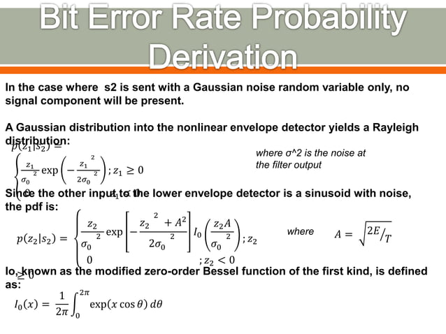 QFSK: BER and SER Derivation and Simulation | PPTX