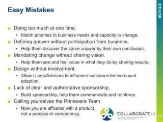 B E Aerospace case study - Oracle Primavera P6 Collaborate 14 | PDF