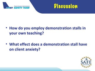 Teaching Awareness and Recovery from Stalls | PPT