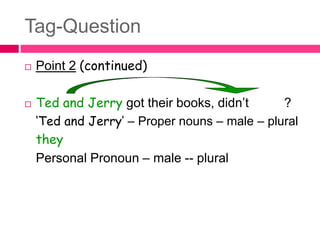 Question Tags / Tags Questions | PPT