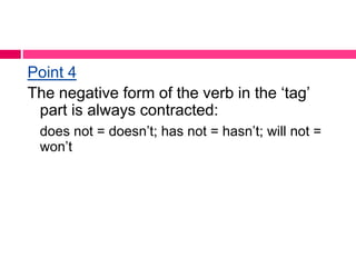 Question Tags / Tags Questions | PPT