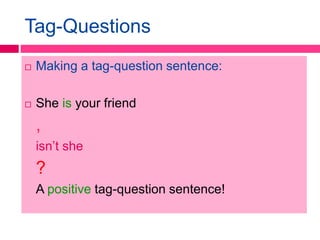 Question Tags / Tags Questions | PPT