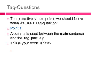 Question Tags / Tags Questions | PPT