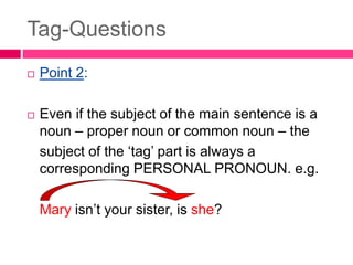 Question Tags / Tags Questions | PPT