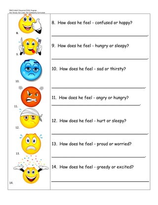 B. introduction to wh questions handouts a - n | PDF | Adult Education ...