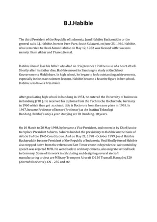 B.j. habibie | PDF