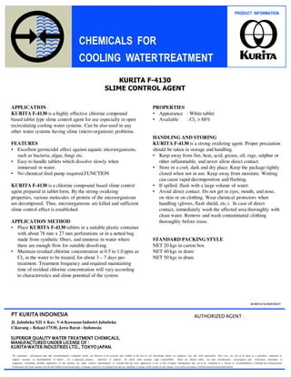 B kurita f-4130 | PDF