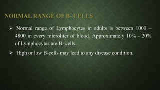 B- LYMPHOCYTES (TYPES AND IT'S FUNCTIONS).pptx