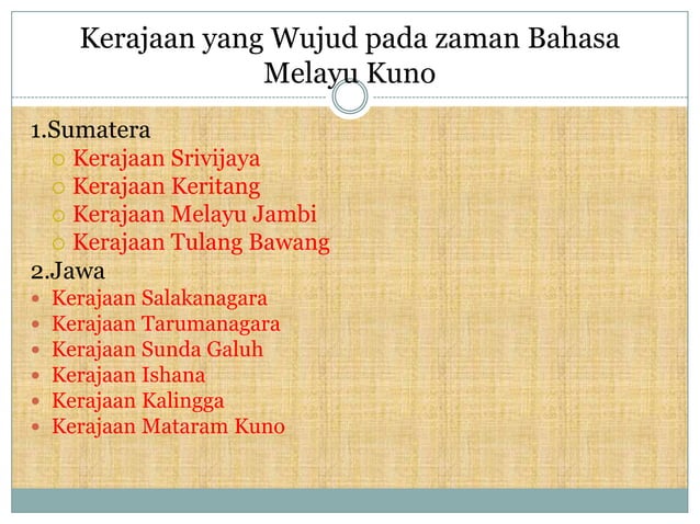 Bahasa Melayu Kuno | PPTX