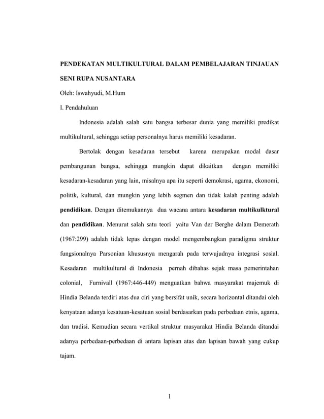 pendekatan multikultural dalam pembelajaran | PDF pendekatan multikultural dalam pembelajaran | PDF