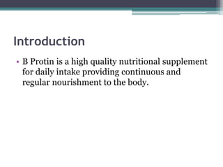 B Protin - British Biologicals | PPTX