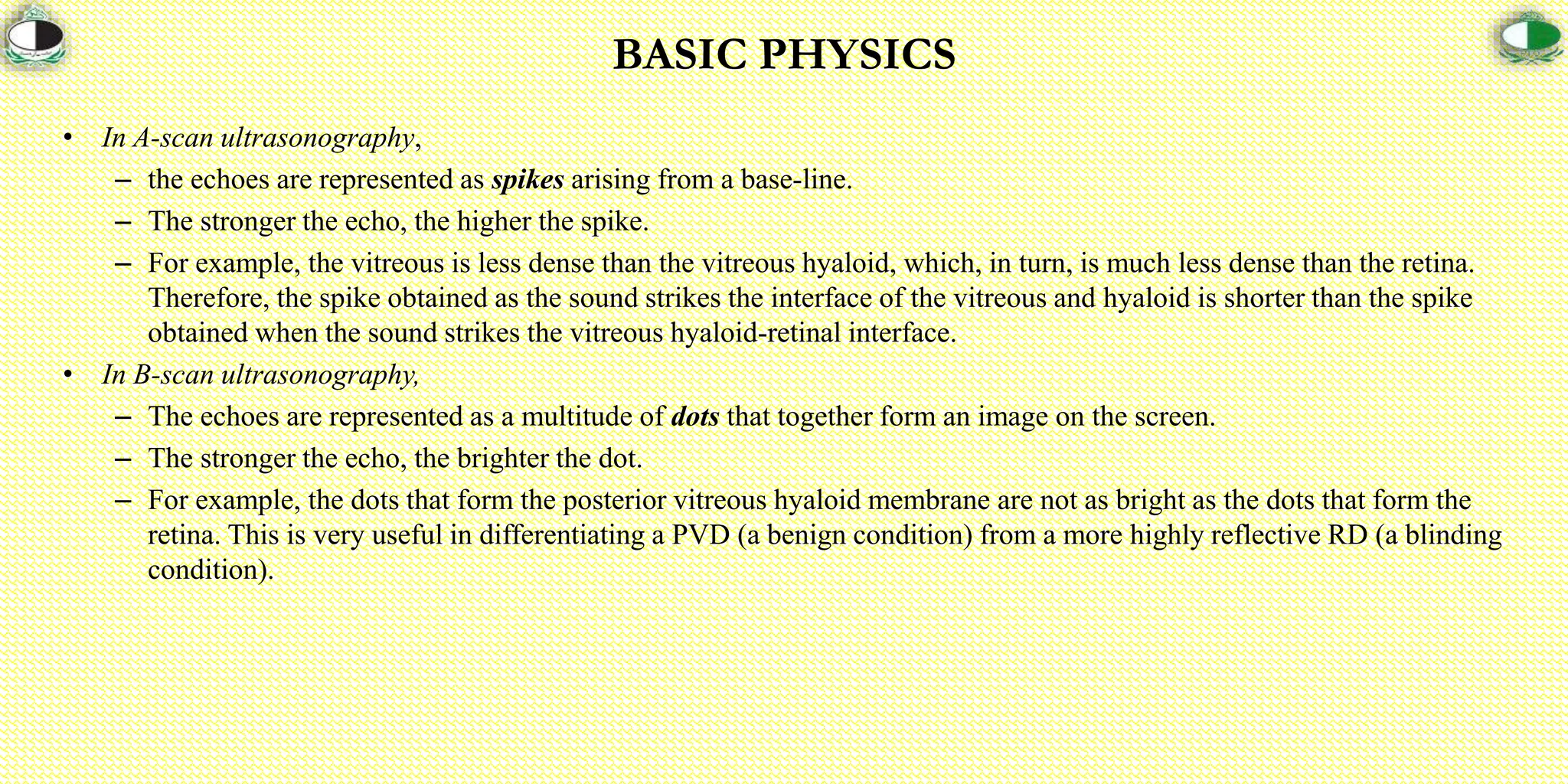 BScan and Ascan in ophthalmology and eye field | PPTX