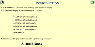 BScan and Ascan in ophthalmology and eye field | PPTX | Eye and Vision ...