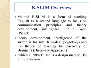 B slim presentation | PPT