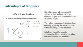 B-Spline working and processing in. pptx | PPTX