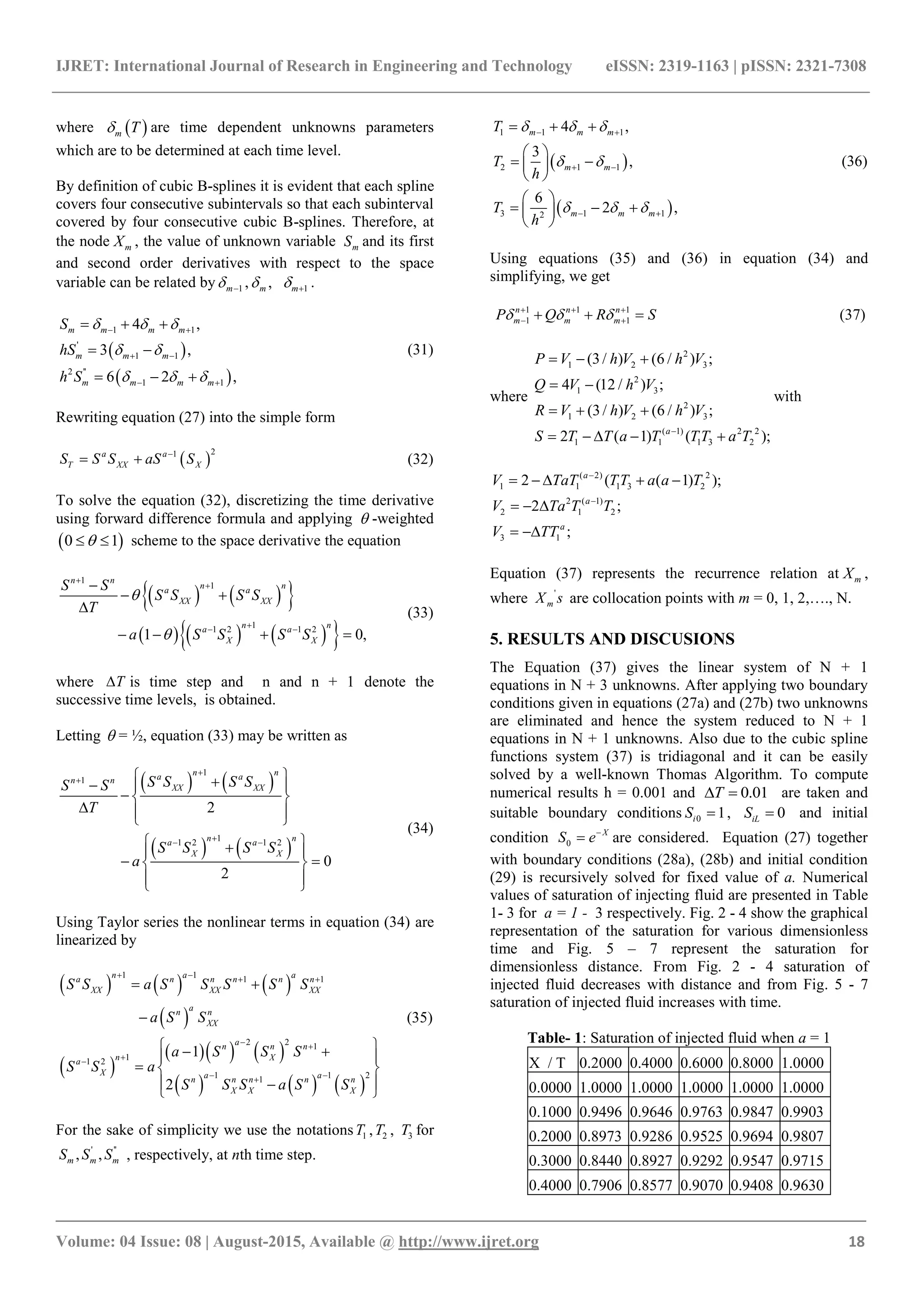B spline collocation solution for an equation arising in instability phenomenon | PDF