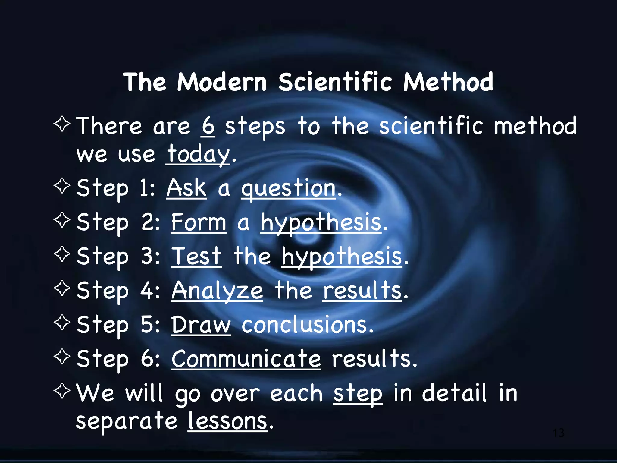 STEPS OF THE SCIENTIFIC METHOD | PPT