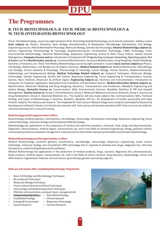 M. Sc. Bioinformatics admission open for 2017 intake | PPTX