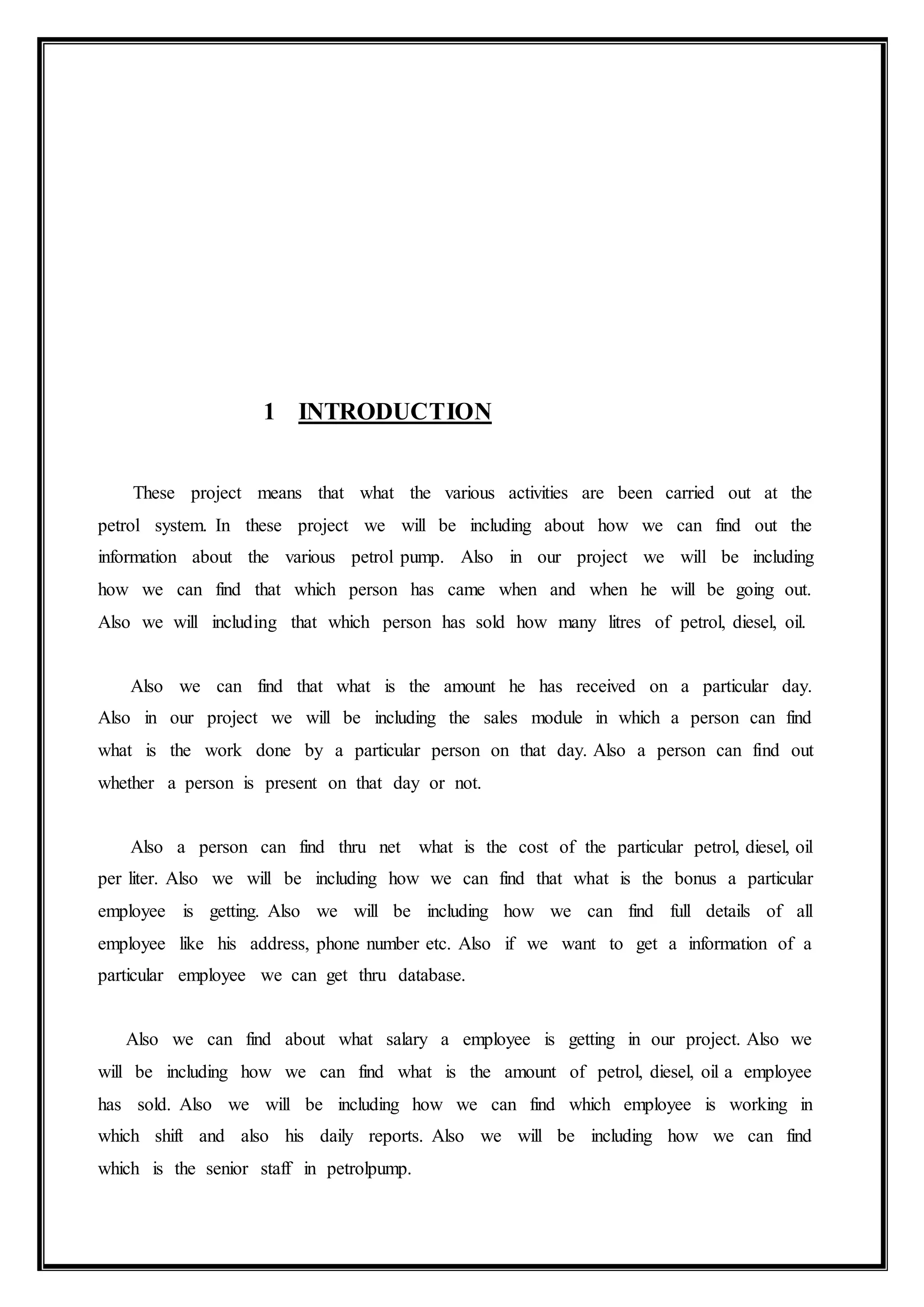 B tech project sample- petrol pump management system project in vb.net ...