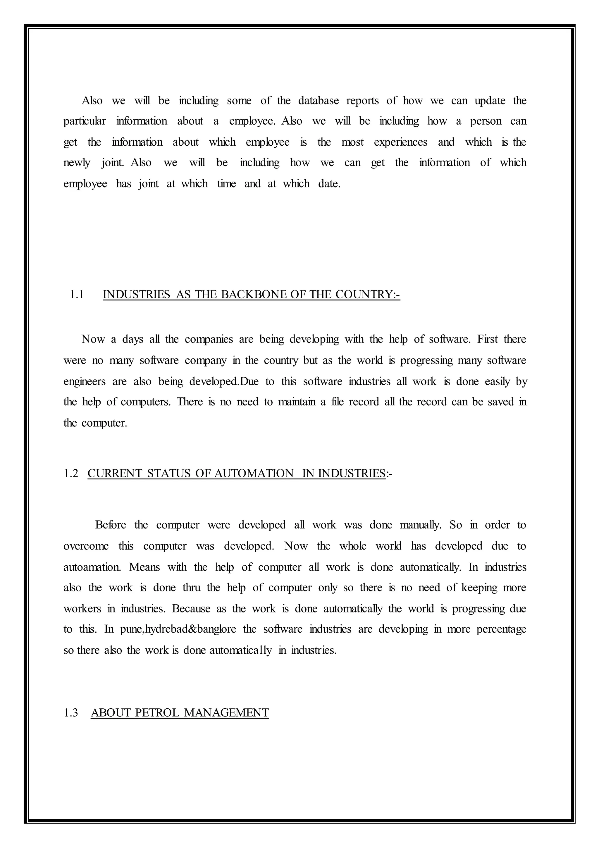 B tech project sample- petrol pump management system project in vb.net ...
