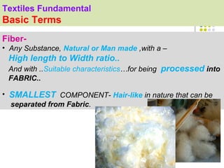 B.tex 2 fundamentals of textiles | PPT