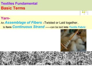 B.tex 2 fundamentals of textiles | PPT