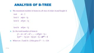 B tree | PPTX | Databases | Computer Software and Applications