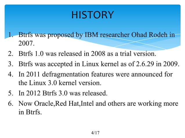 B tree file system | PPTX