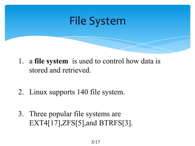 B tree file system | PPT