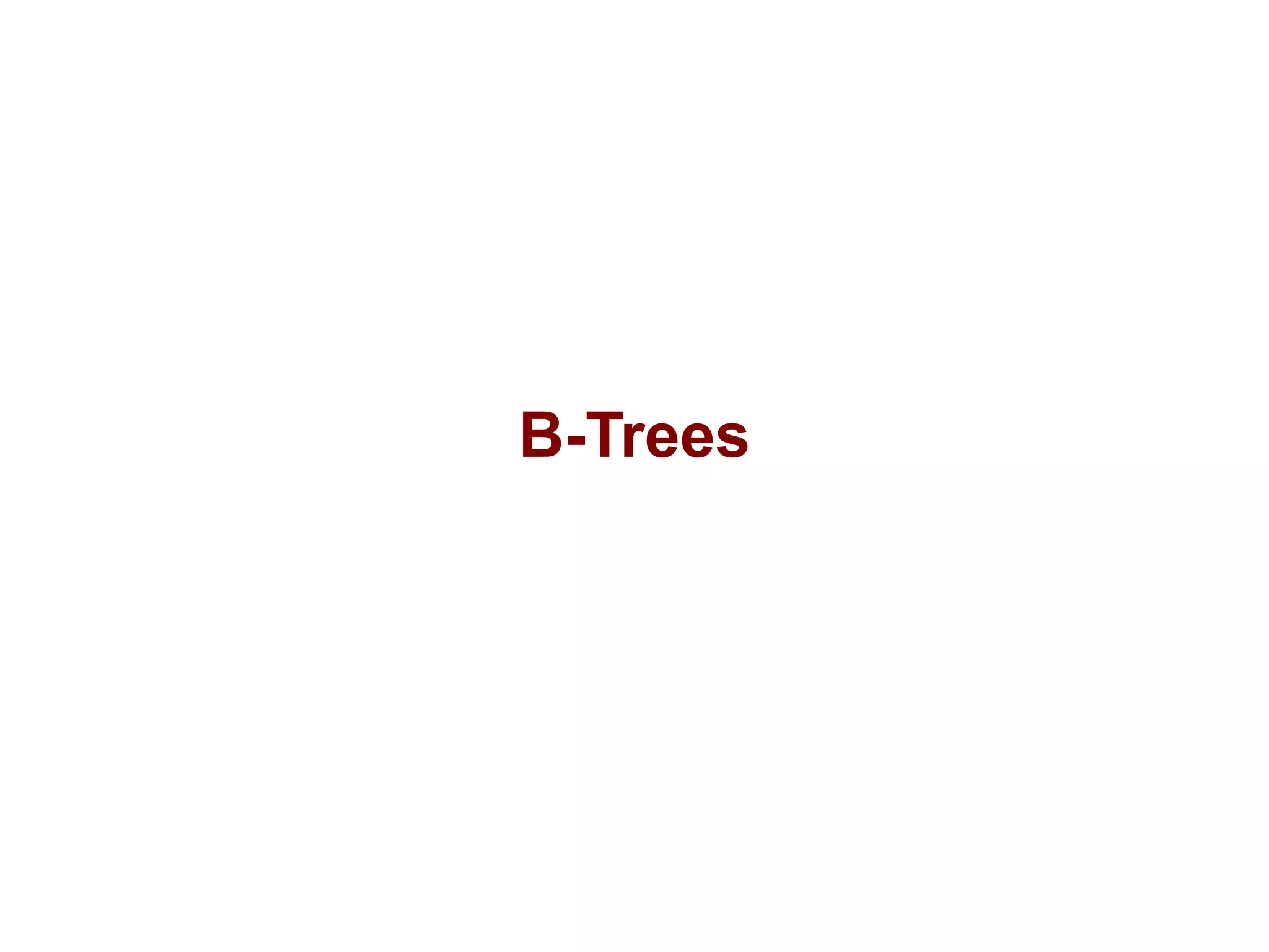 B Trees In Data Structure Ppt Data Storage And Warehousing Computing
