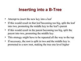 B trees in Data Structure | PPT