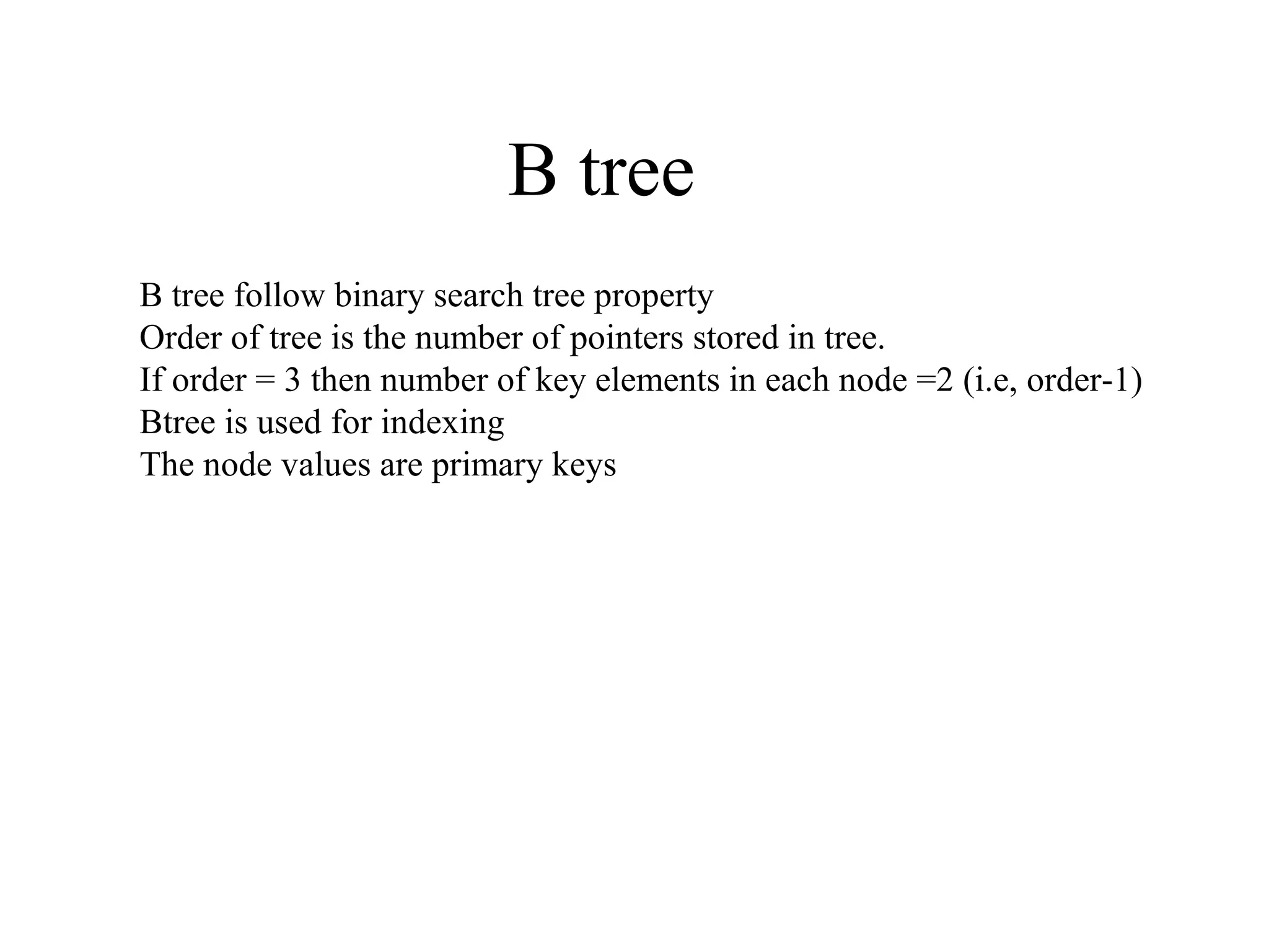 B trees | PPT