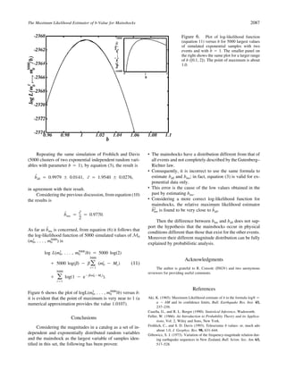 Öncel Akademi: İstatistiksel Sismoloji | PDF