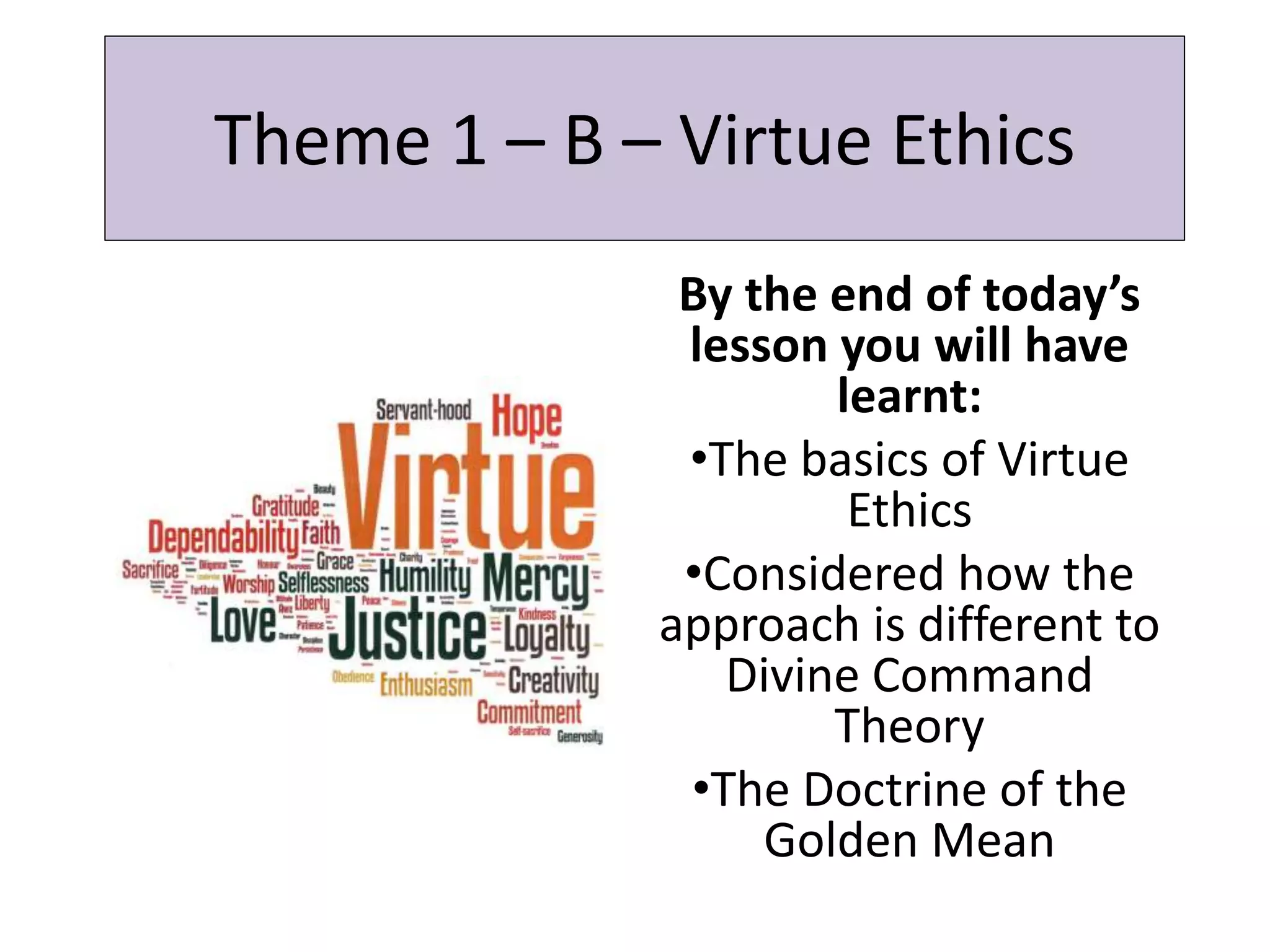 Virtue theory | PPT