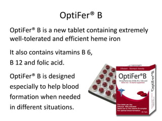 B vitamins and iron | PPT