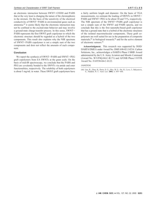 B. Zhao paper2-JACS 2005.water soluble SWNT | PDF