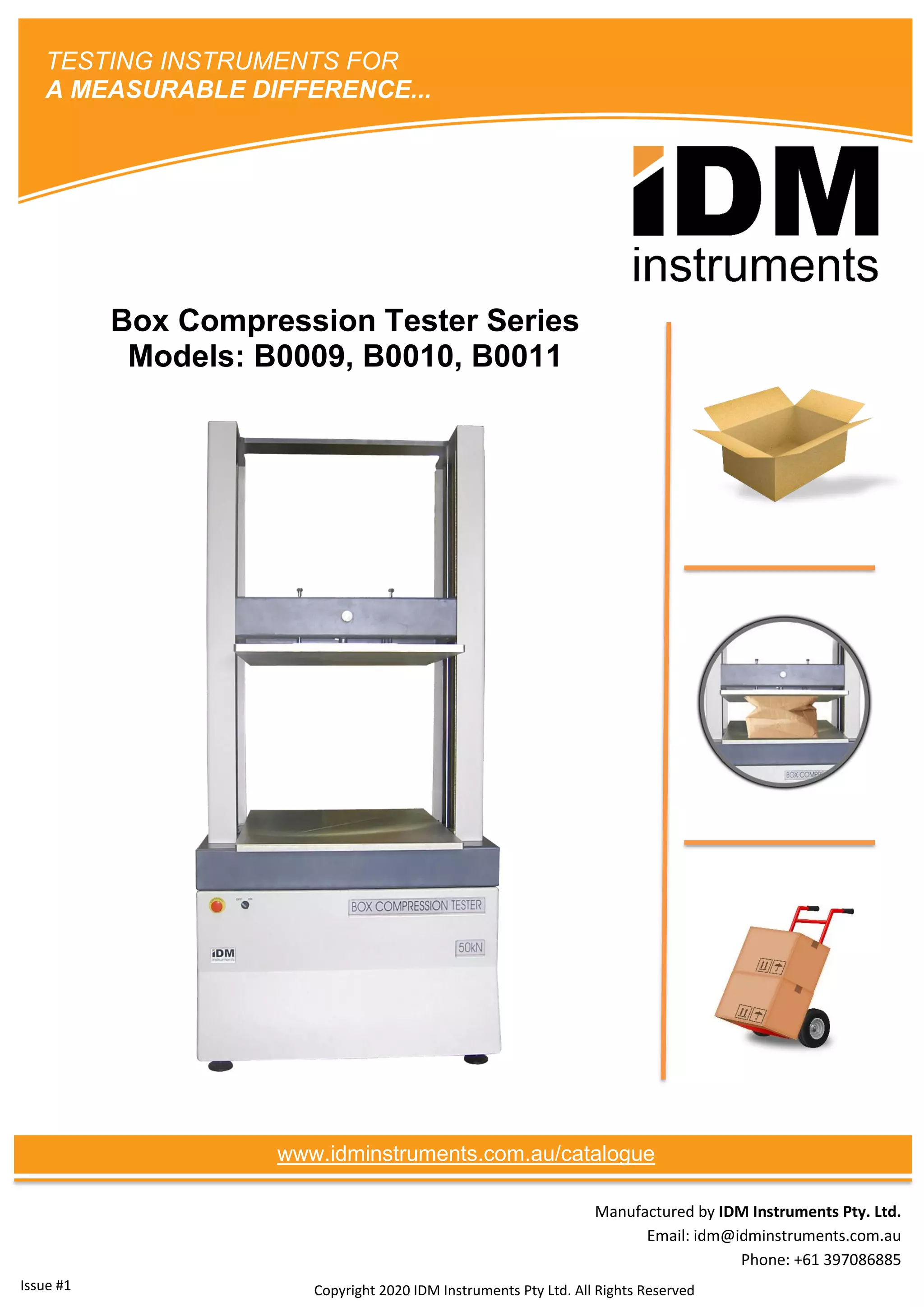 Box compression tester series | PDF