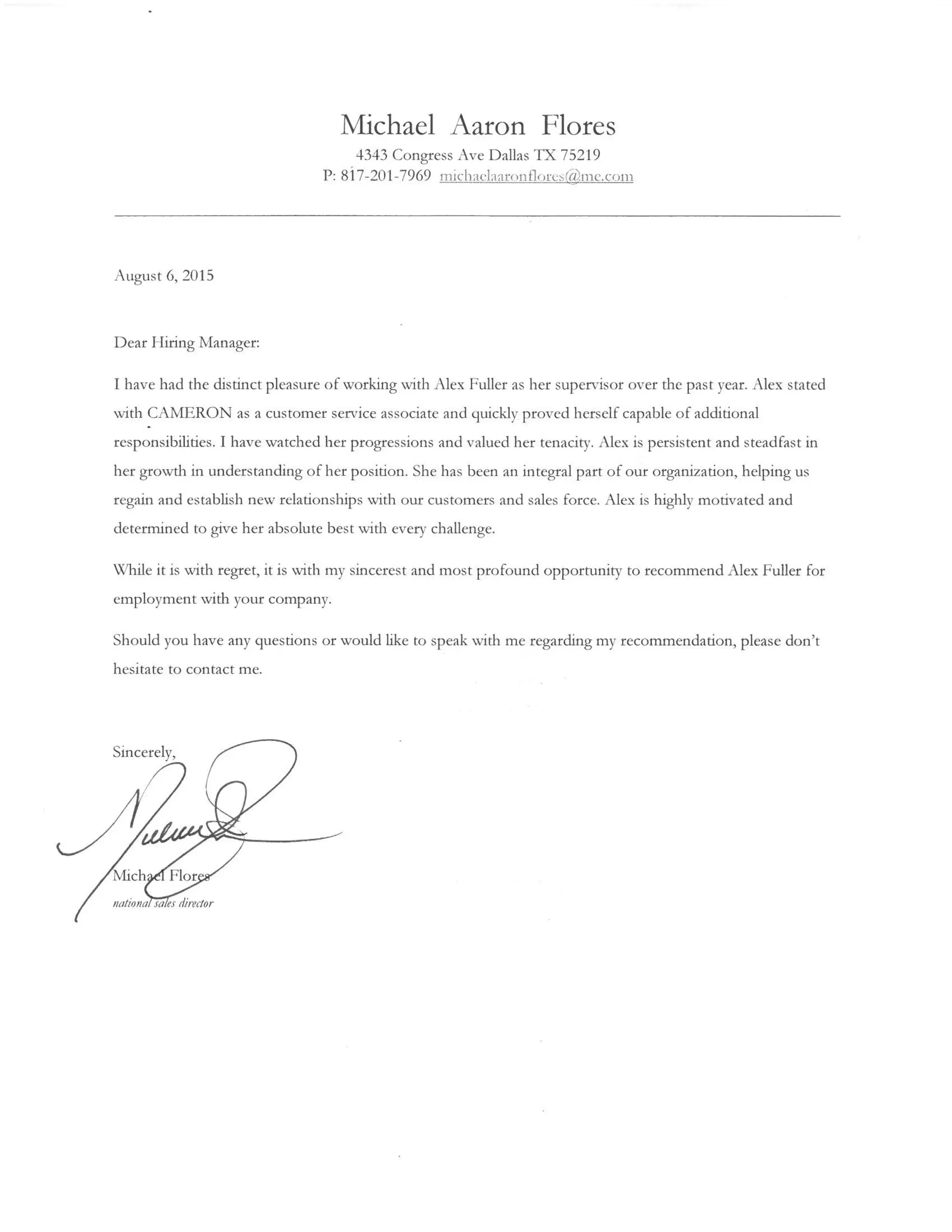 Recommendation Letter | PDF