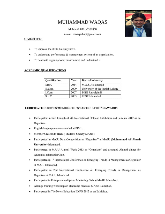 Waqas CV | PDF