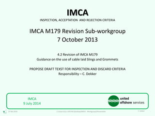 IMCA Inspection Acceptance Discard-criteria rev.3 | PDF
