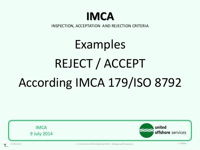 IMCA Inspection Acceptance Discard-criteria rev.3