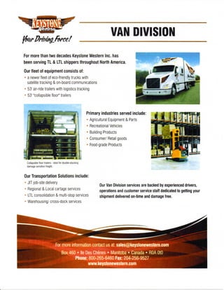 Keystone Western Product Brochure | PDF