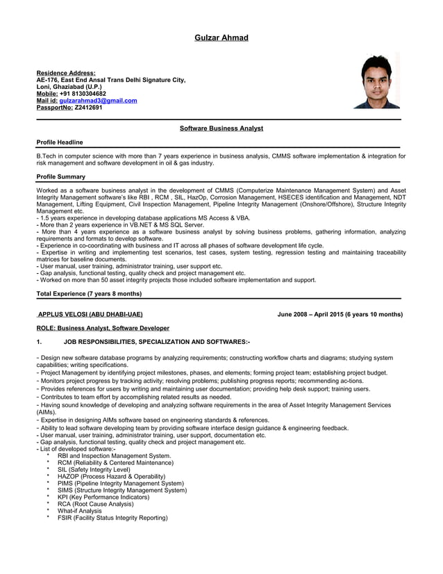 02_Gulzar Ahmad - Resume | PDF