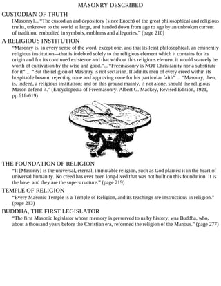 the question freemasonry | PDF