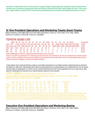 CAREER KEY ACCOMPLISHMENTS | RTF | Large Business | Business