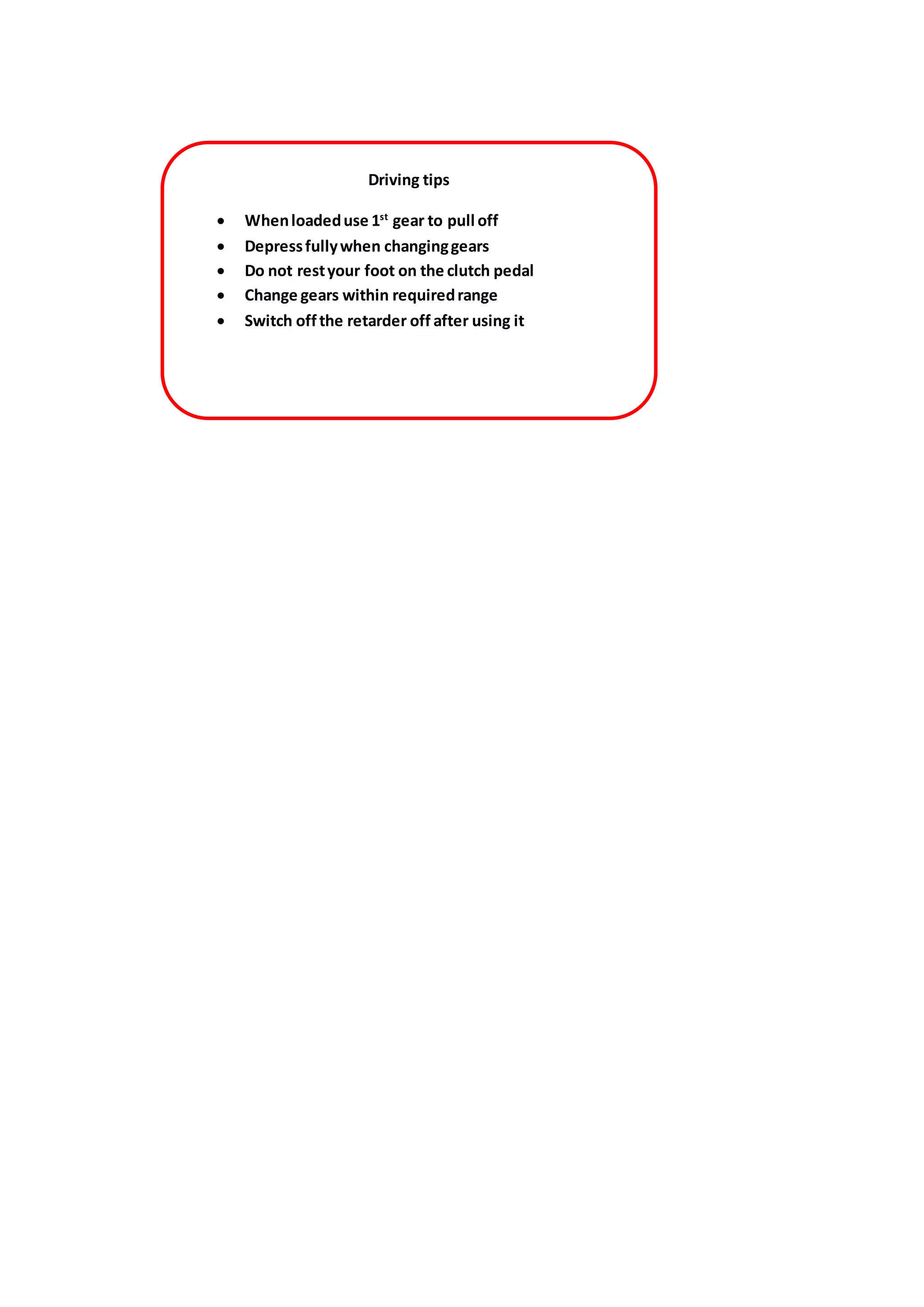 Driver Instruction | DOCX