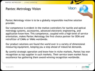 2014_Pantec_Metrology_BU_PPT_revVERJA | PPTX