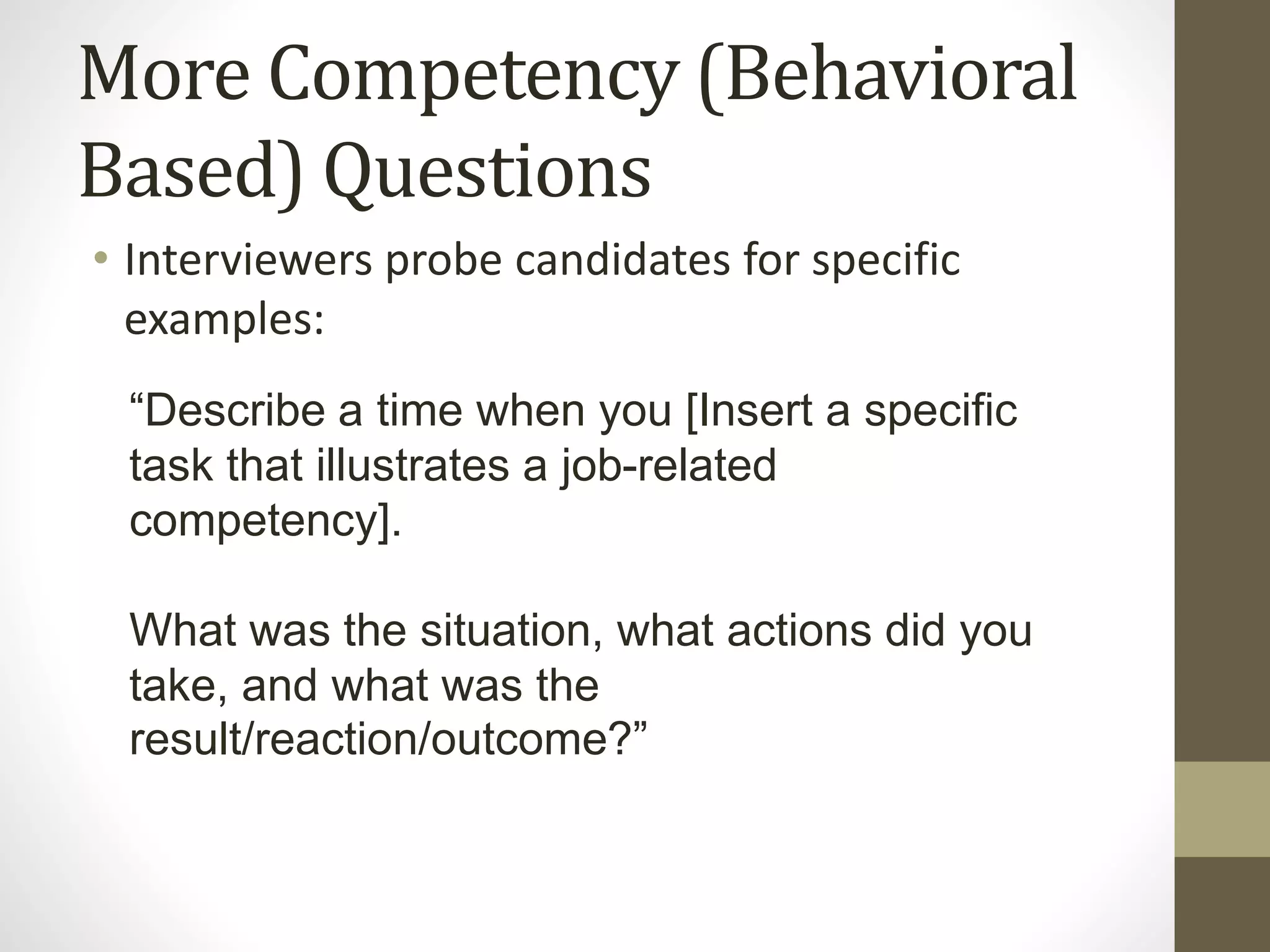 How to Prepare for a Behavioral Interview | PPT