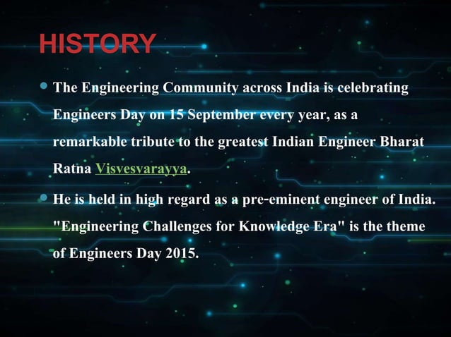 Engineers day 15092015- Nihal Ahmed | PPT